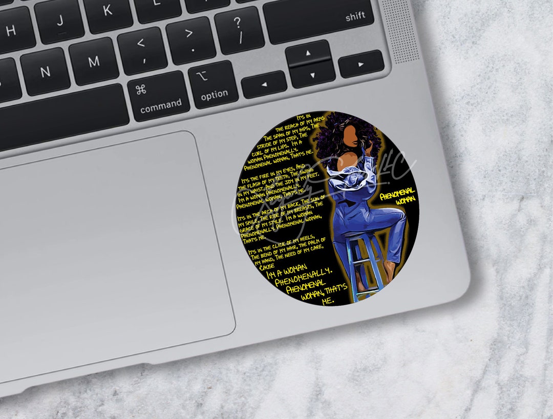 Phenomenal Woman Sticker - Laptop, Water Bottle Decal - Etsy