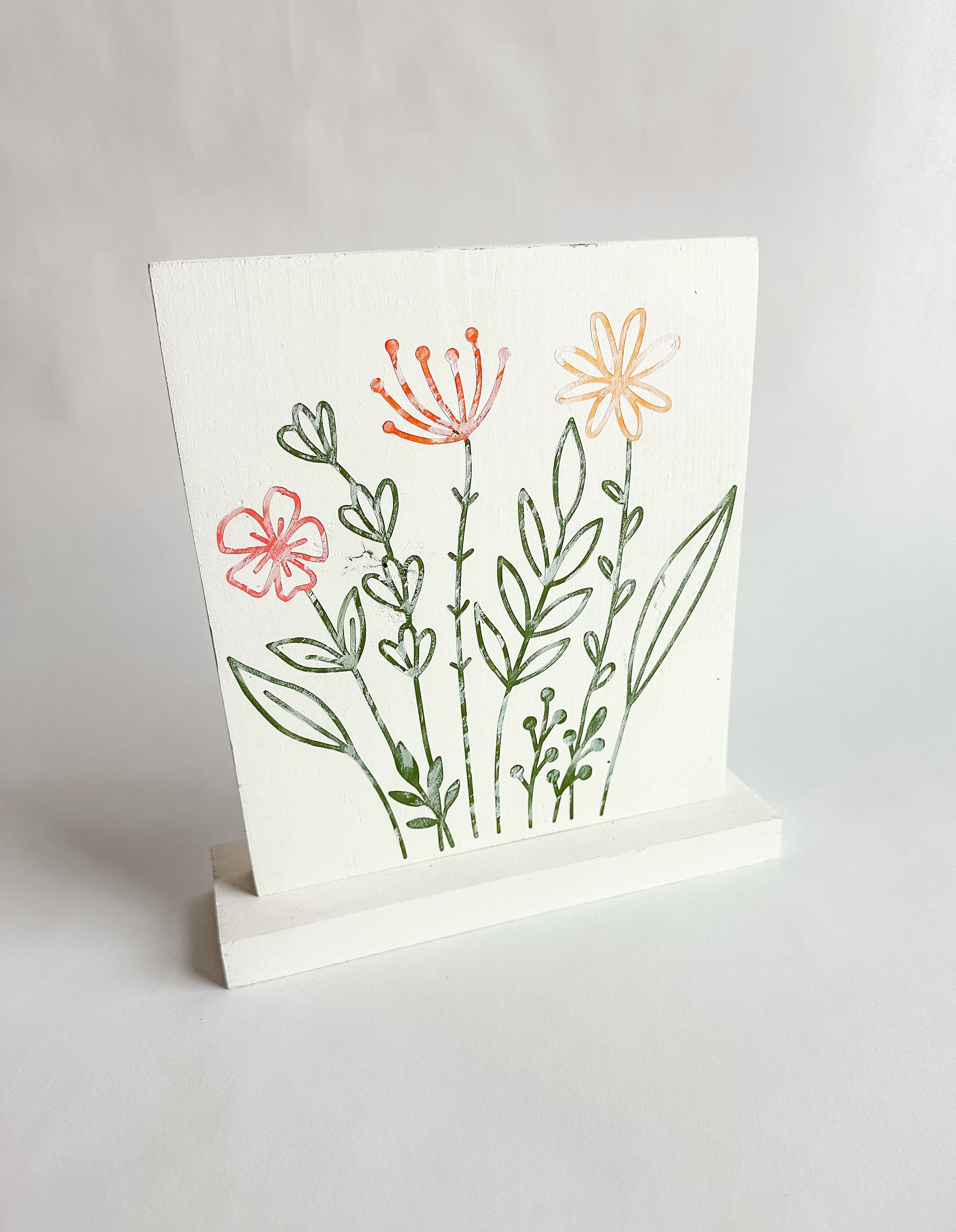 Spring Self Standing Sign, Wooden Sign, Easter Decor, Spring Decor ...