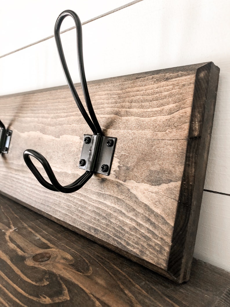 Farmhouse Coat Hook, Wall Mounted, Stocking Hanger, Coat Hanger ...