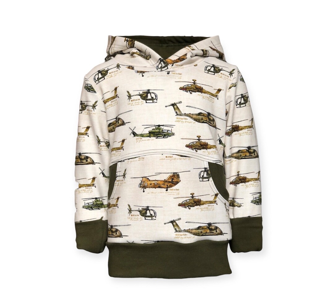Helicopter Hoodie, Helicopter Gift, Military Baby Outfit, Toddler Boy ...