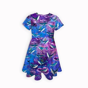 Whale Dress, Ocean Animal Shirt, Under the Sea Birthday Outfit Girls ...