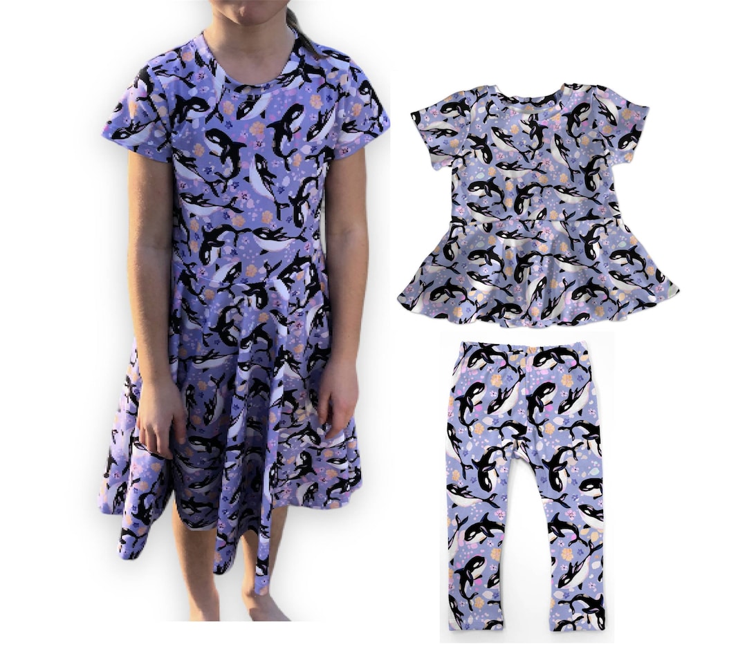 Orca Dress, Spring Dress Toddler Girl, Under the Sea Birthday Outfit ...