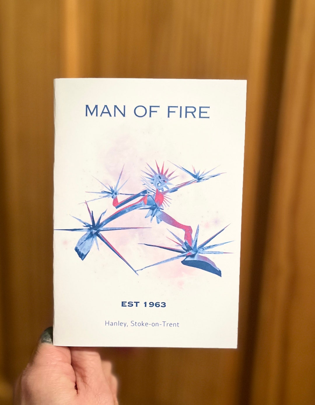 Man of Fire, Spiky Man, Card or Print, Hanley, Stoke on Trent Gift ...