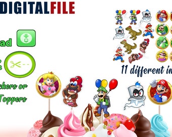 Super Mario Odyssey Stickers - Etsy