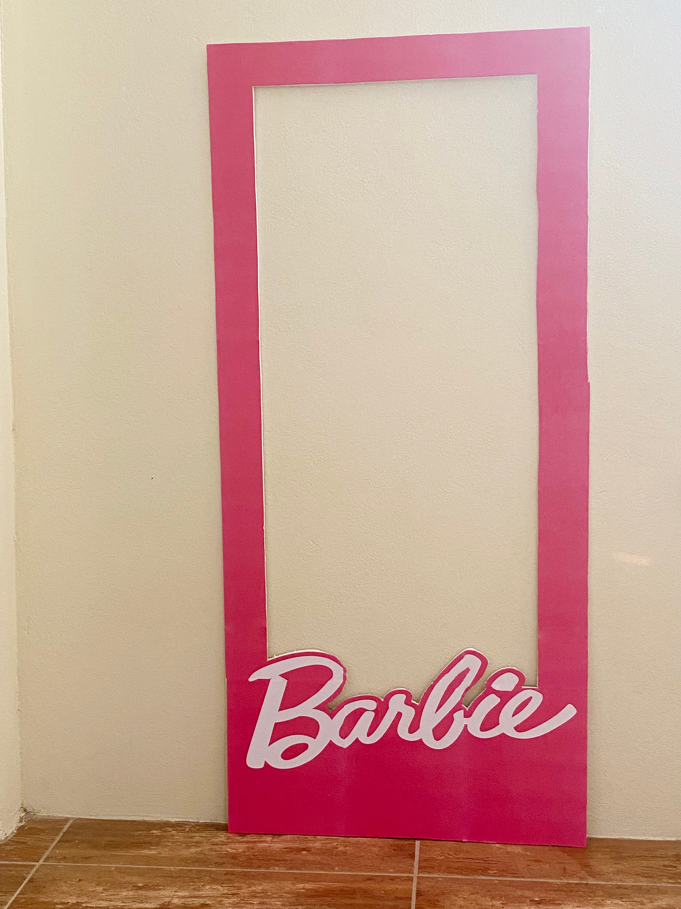 Barbie Photo Frame Barbie Photo Prop DIY Print at Home - Etsy