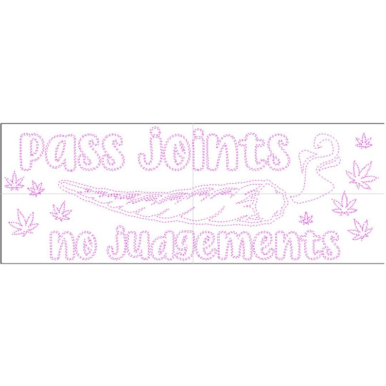 Pass Joints No Judgements Sign CNC File SVG DXF - Etsy