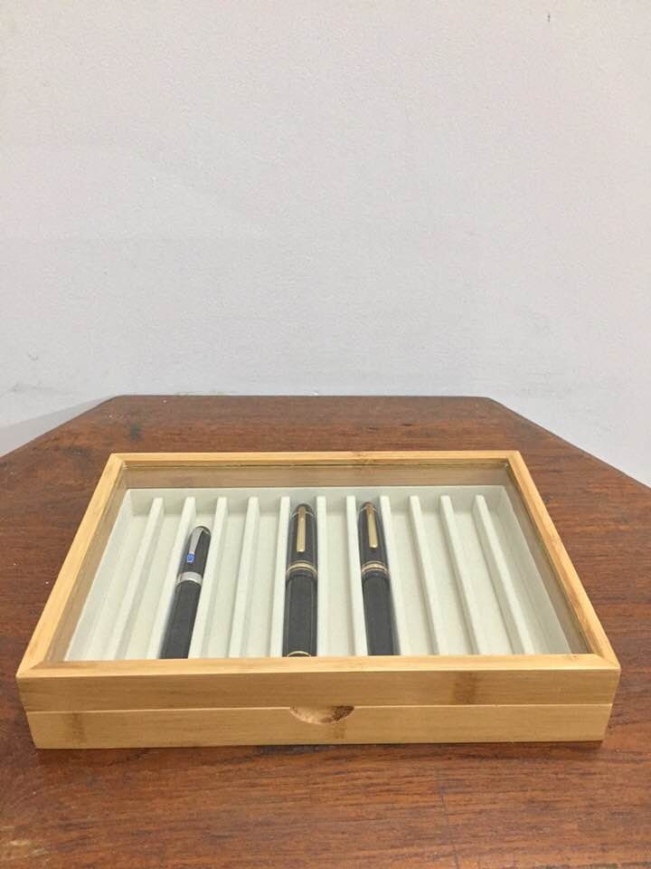 Wooden Bamboo Pen Box - Etsy