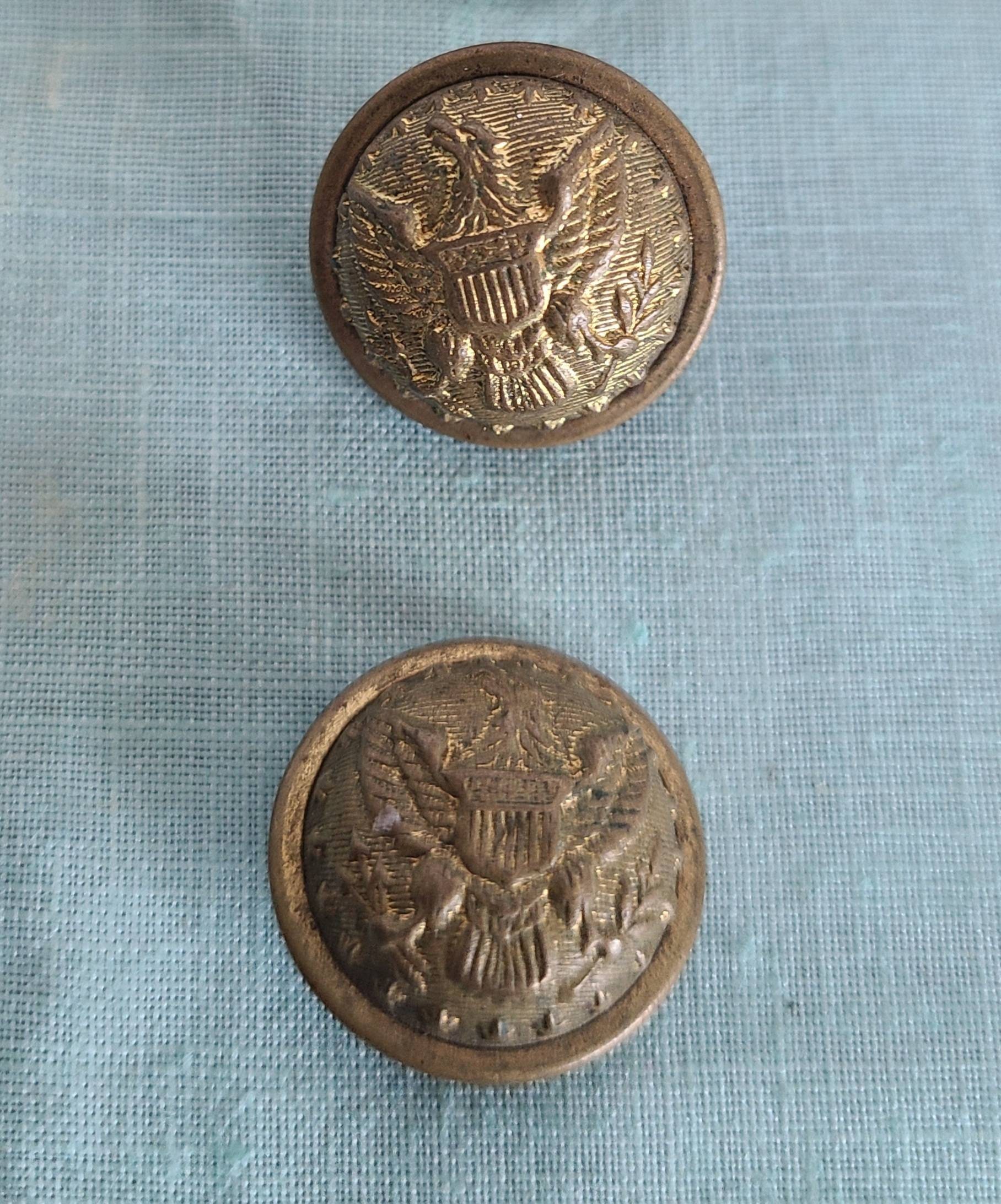 7 Vintage Military Uniform Buttons. - Etsy