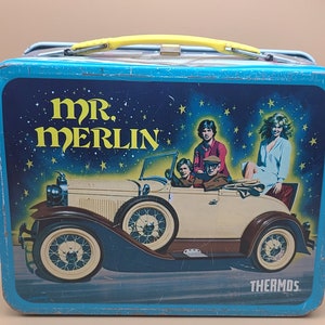 Vintage Mr. Merlin Metal Lunch Box - Etsy