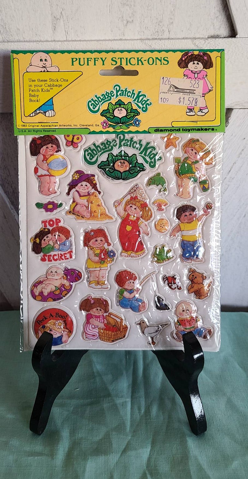 Vintage Cabbage Patch Kids Puffy Stickers From the 70s-80s. - Etsy