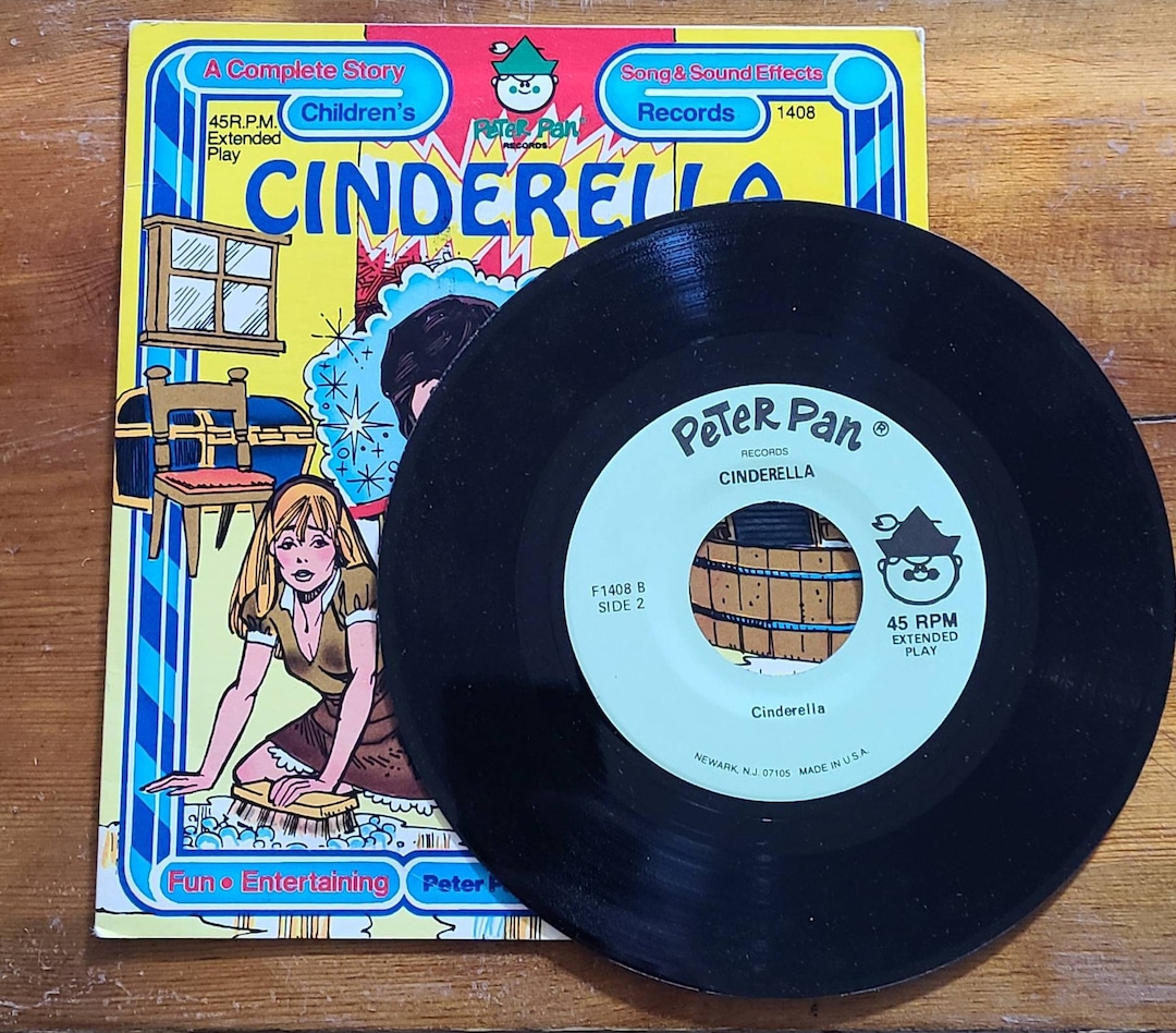 45 Record, Cinderella by Peter Pan Records. - Etsy