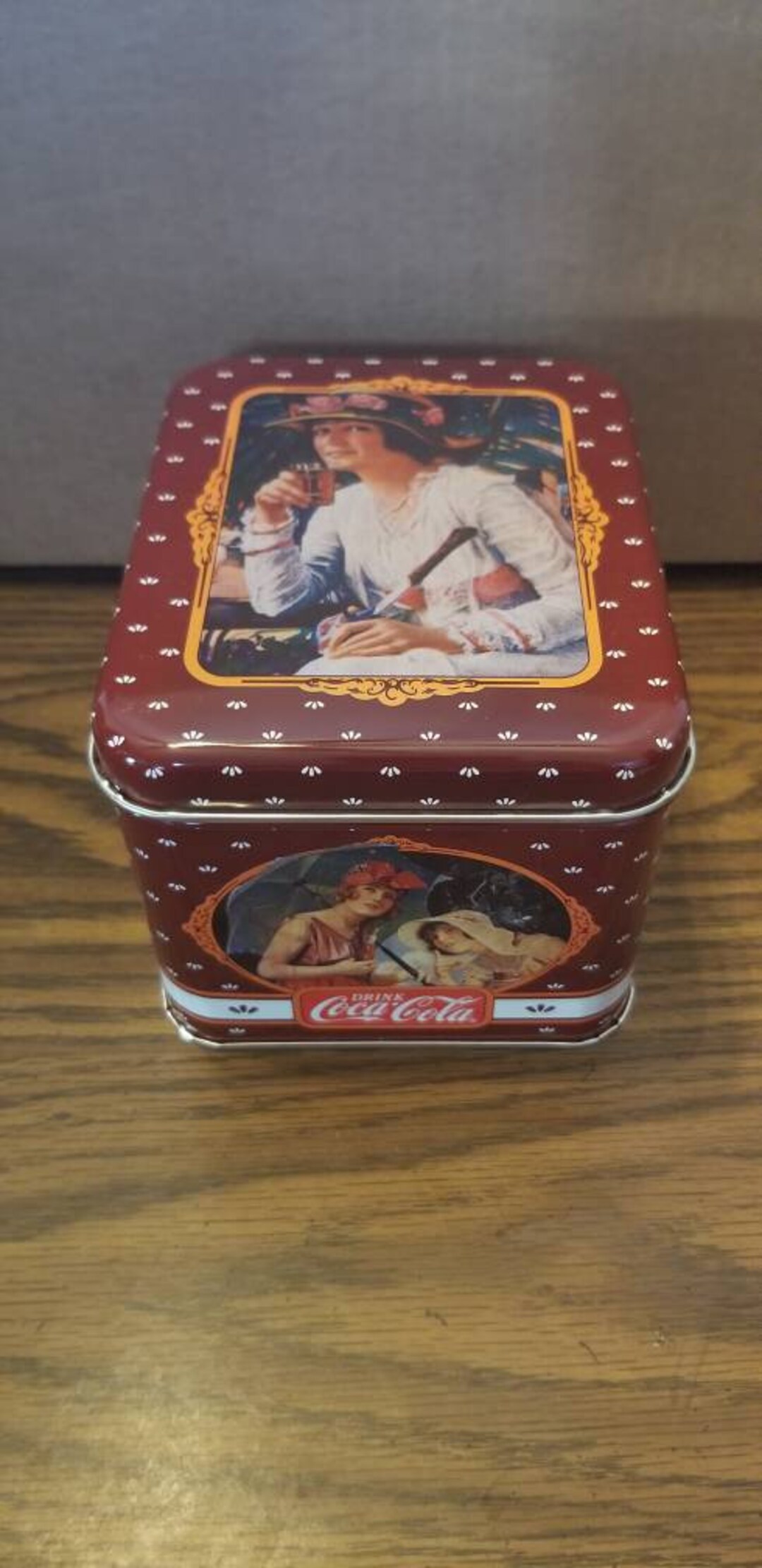 Vintage Coca Cola Metal Box With Old Fashioned Women on the Sides. - Etsy