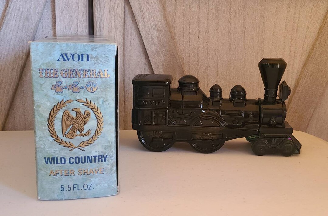 Vintage Full Avon the General Locomotive Wild County After Shave Bottle ...