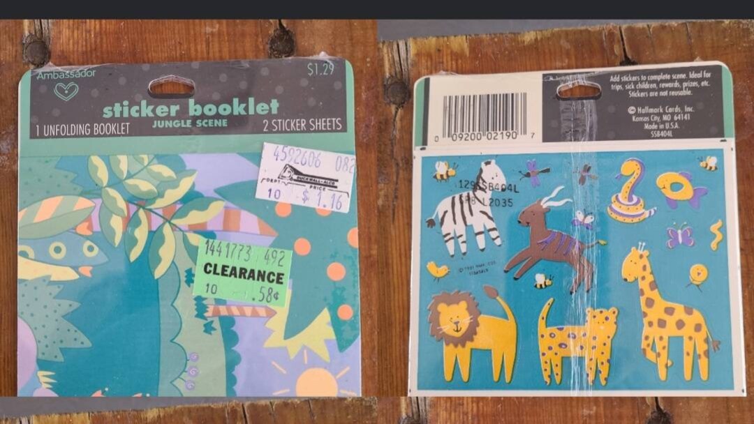 Vintage Ambassador Jungle Scene Sticker Booklet and Stickers. - Etsy