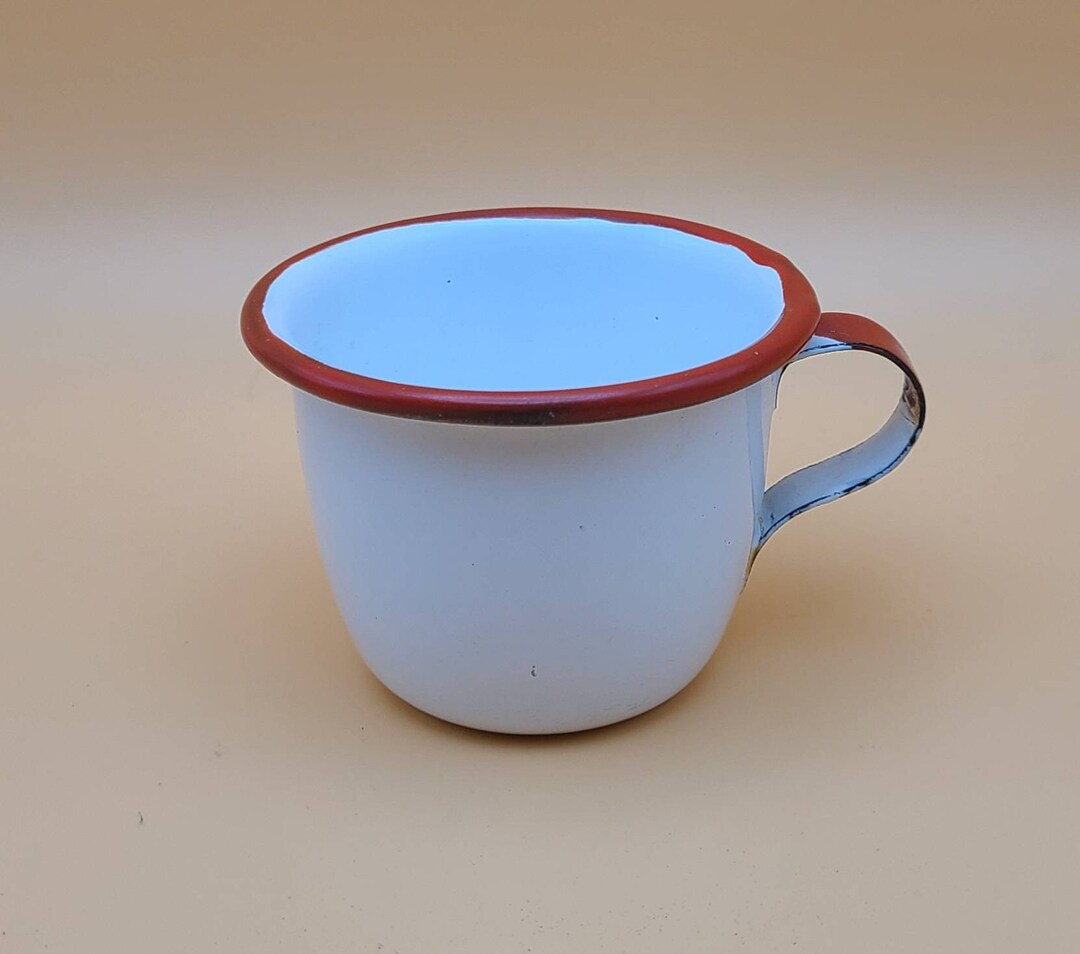 Vintage Mini Metal Tea Cup - Etsy