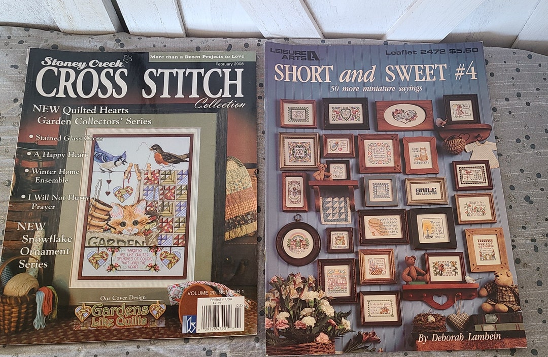 2 Cross Stitch Pattern Magazines - Etsy