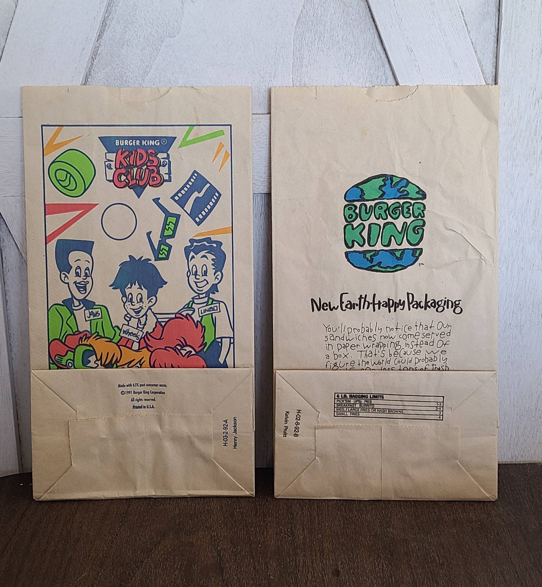 Burger King Kids Meal Bag