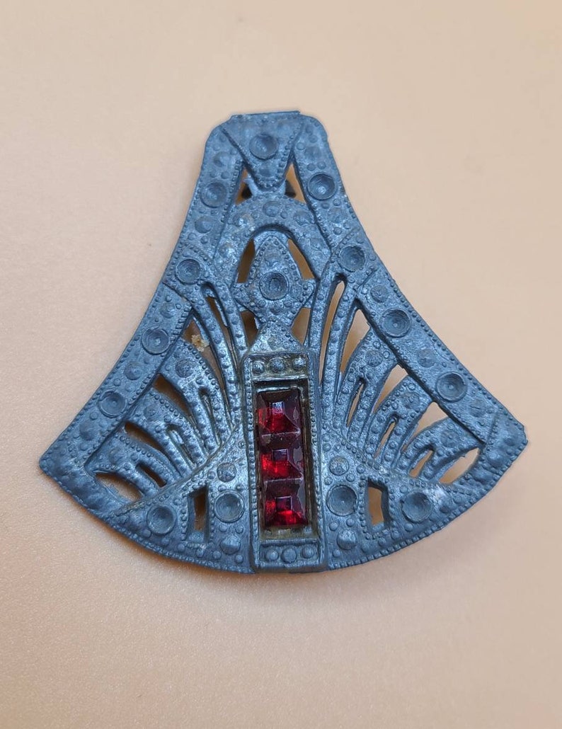 Set of 2 Vintage Art Deco Pins - Etsy
