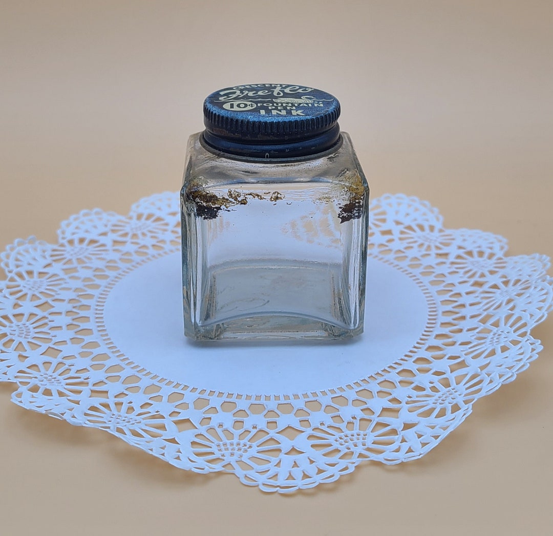 Vintage Crescent Free Flow Ink Bottle - Etsy