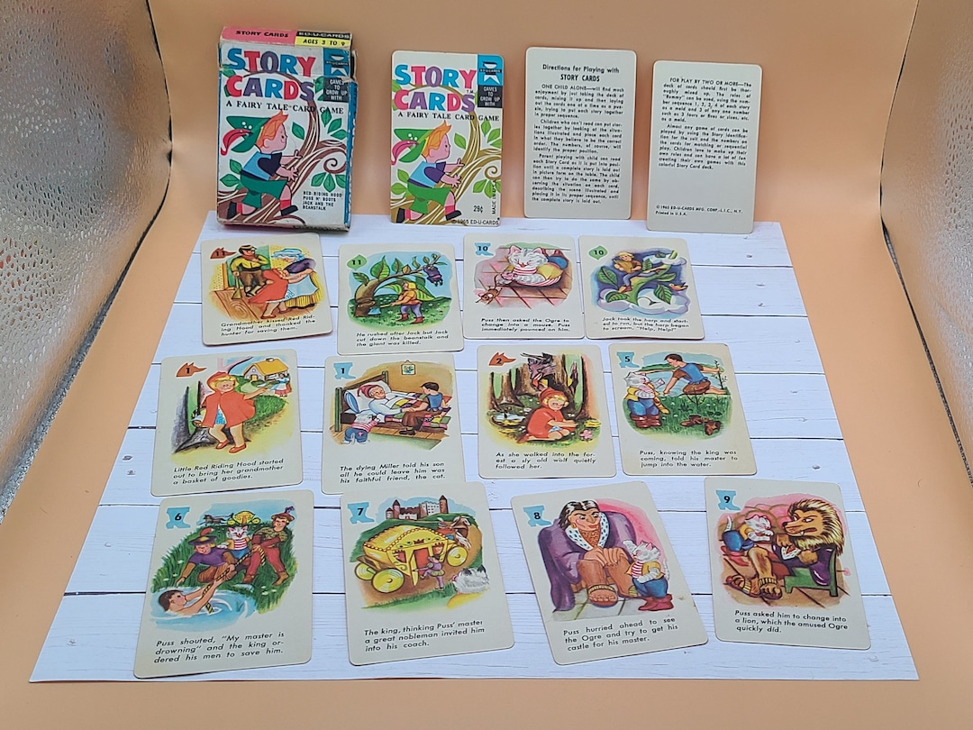 Vintage Fairy Tale Story Cards - Etsy