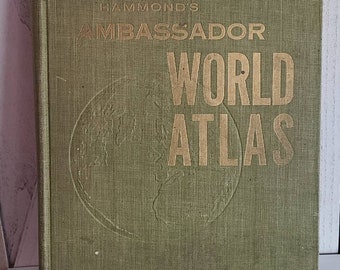 World Atlas Book - Etsy