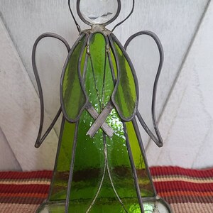 Vintage Stained Glass Angel Christmas Ornament - Etsy