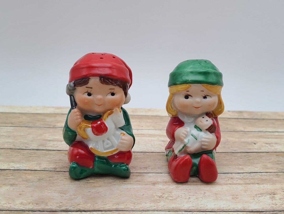 Vintage Avon Santas Little Helpers Salt and Pepper Shakers - Etsy