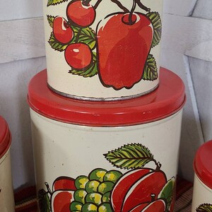 1970s Ballonoff 4 Piece Metal Kitchen Canister Set. - Etsy
