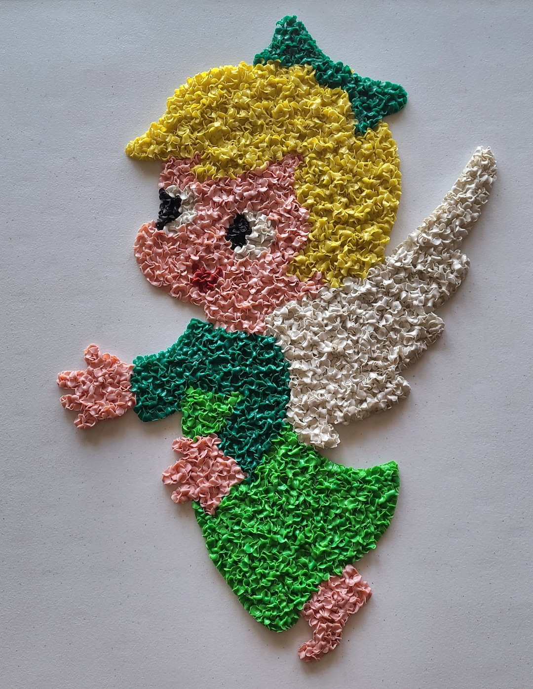 Vintage Melted Plastic Popcorn Christmas Angel - Etsy