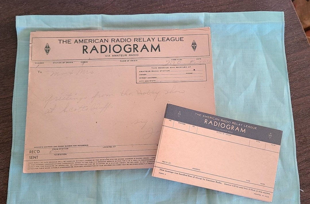 Pad of Radiogram Relay Papers. - Etsy