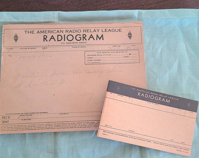 Pad of Radiogram Relay Papers. - Etsy