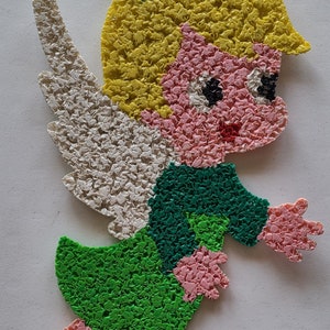 Vintage Melted Plastic Popcorn Christmas Angel - Etsy