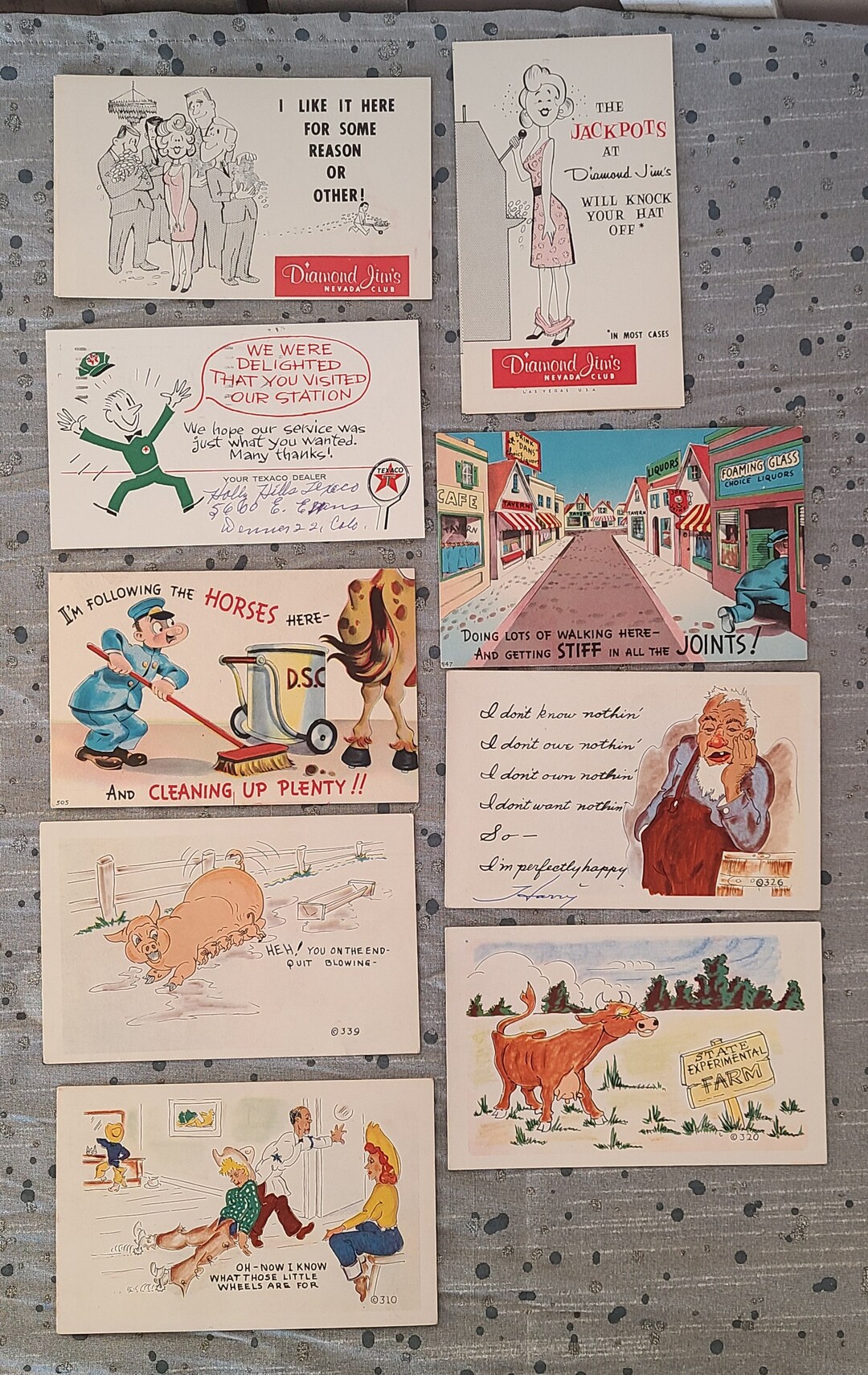 9 Vintage Comical Post Cards - Etsy