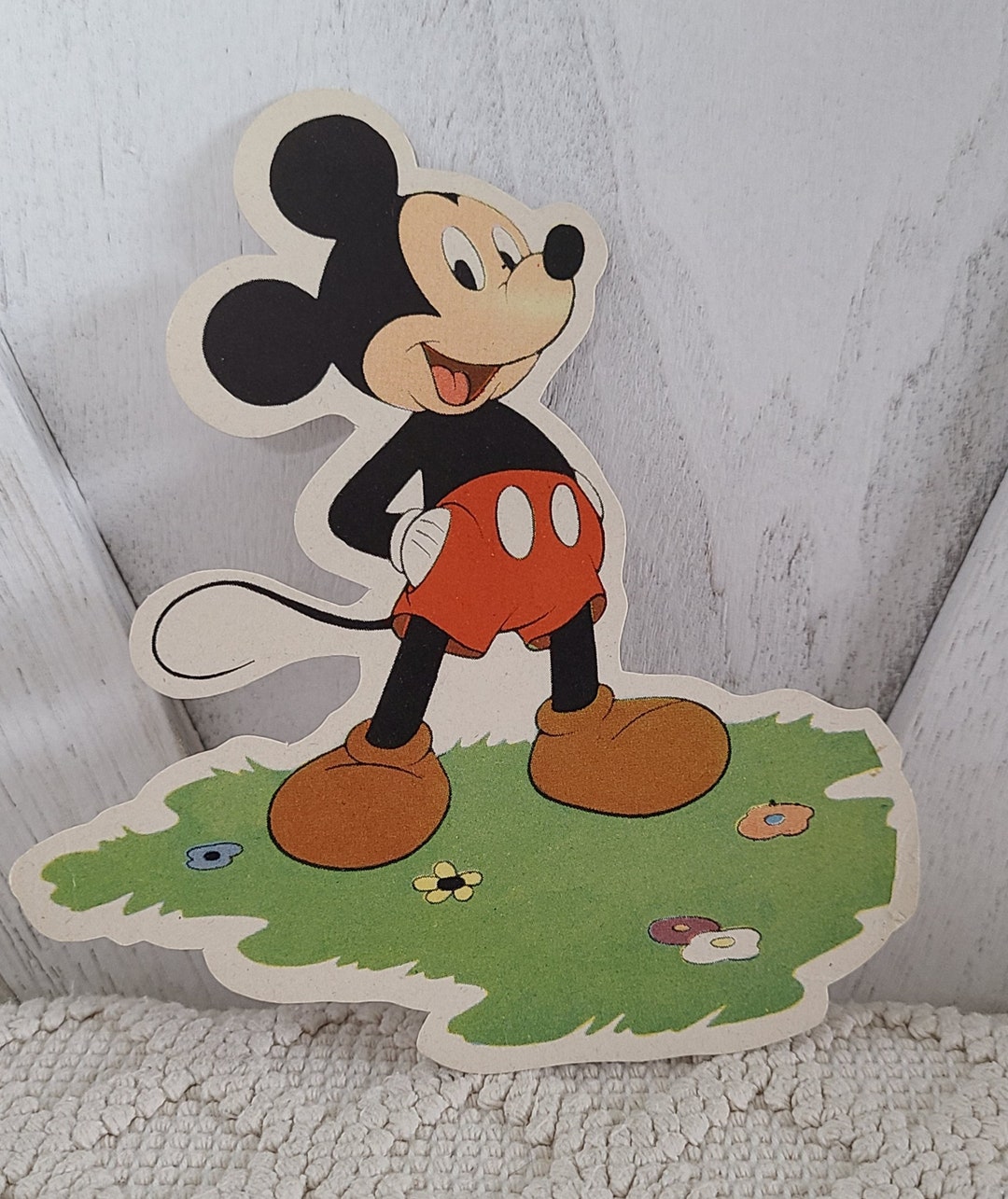 Vintage Mickey Mouse Advertisement Card - Etsy