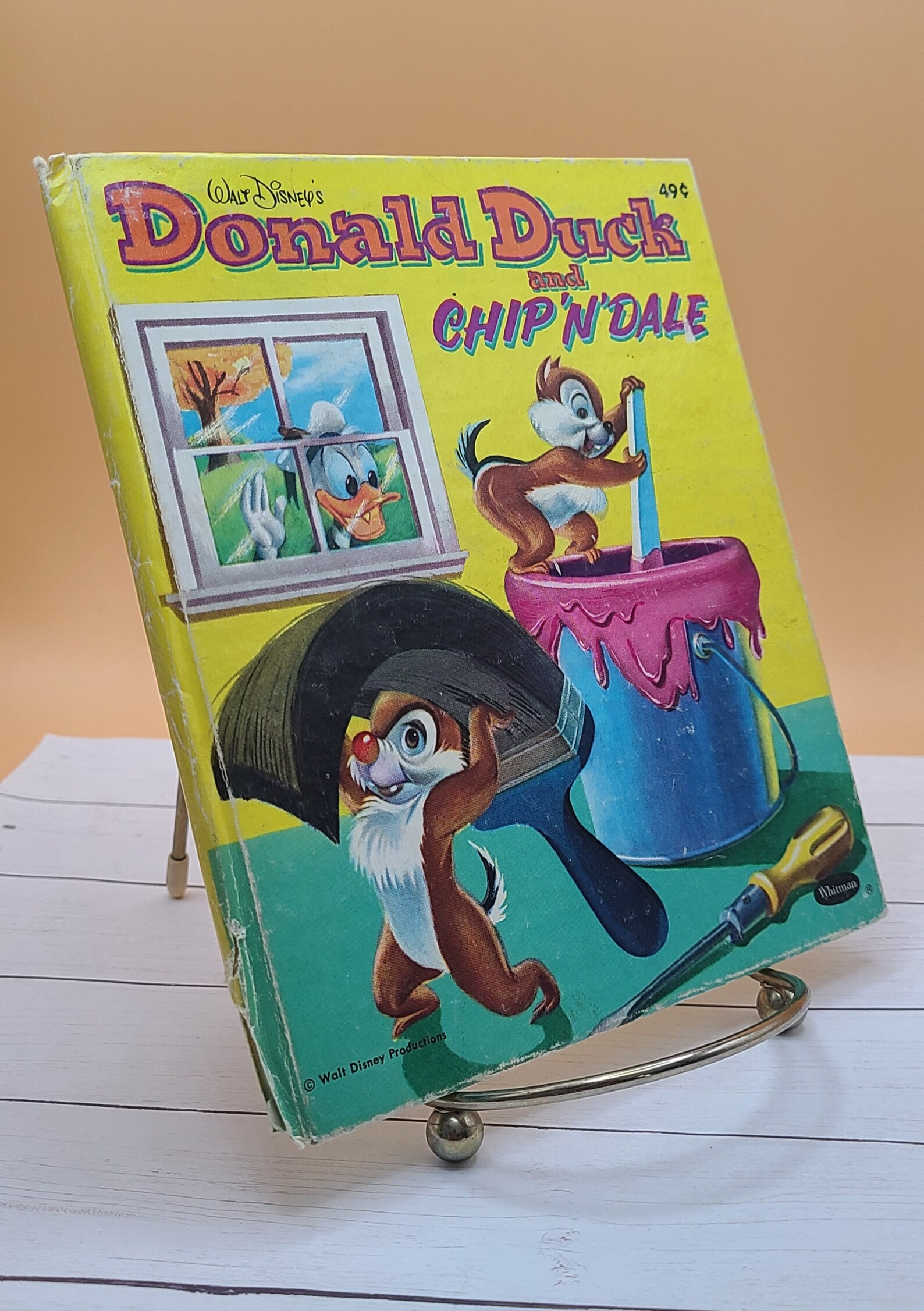 Vintage Donald Duck and Chip N Dale Hard Cover Book - Etsy