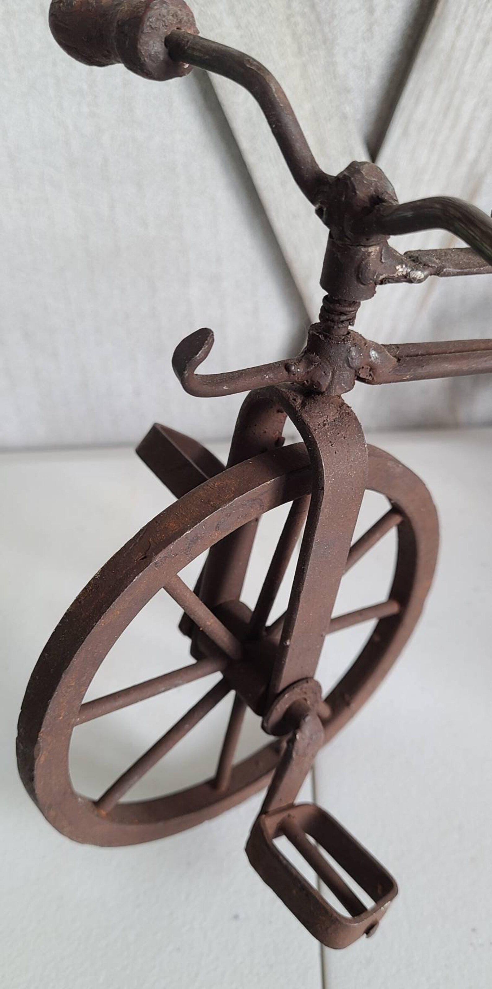 Vintage Cast Iron Miniature Tricycle - Etsy