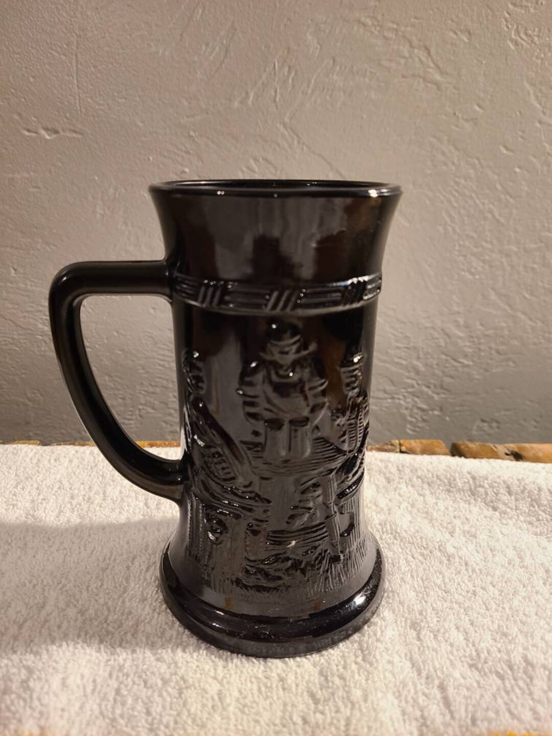 Black Tiara Glassware Collection. Beer Mug. - Etsy