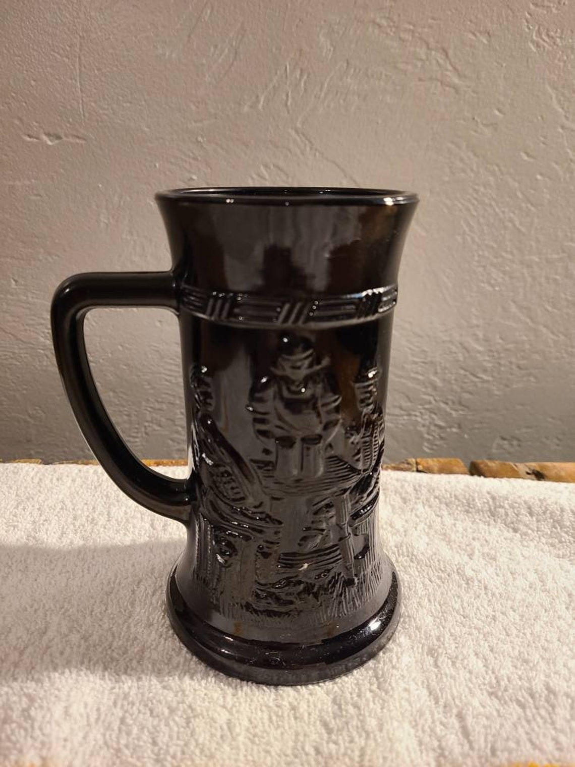 Black Tiara Glassware Collection. Beer Mug. - Etsy
