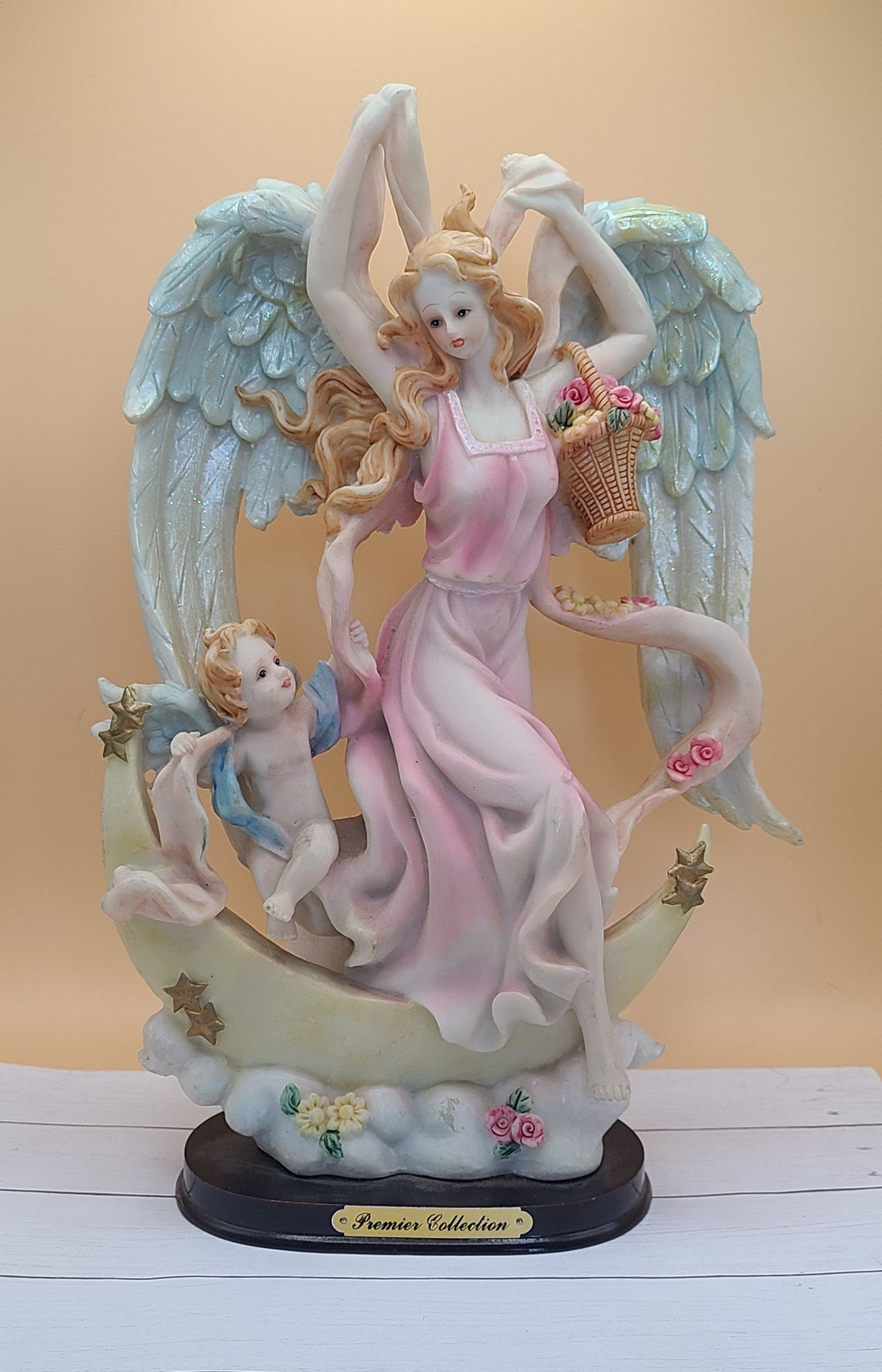 Vintage Angel Statue - Etsy