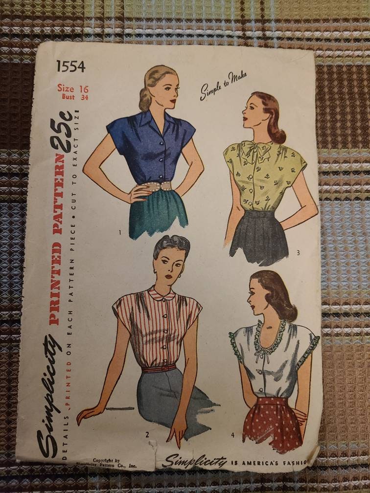 Vintage Simplicity Clothing Patterns. | Etsy