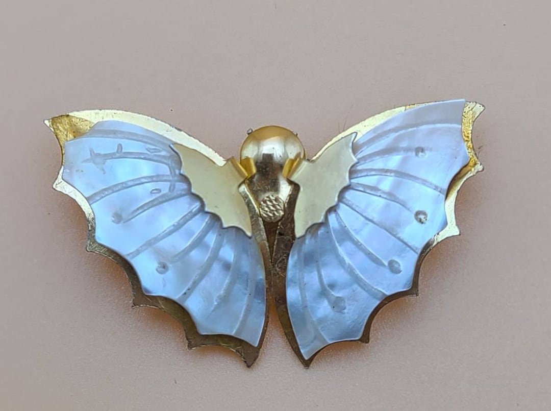 Vintage Butterfly Brooch - Etsy