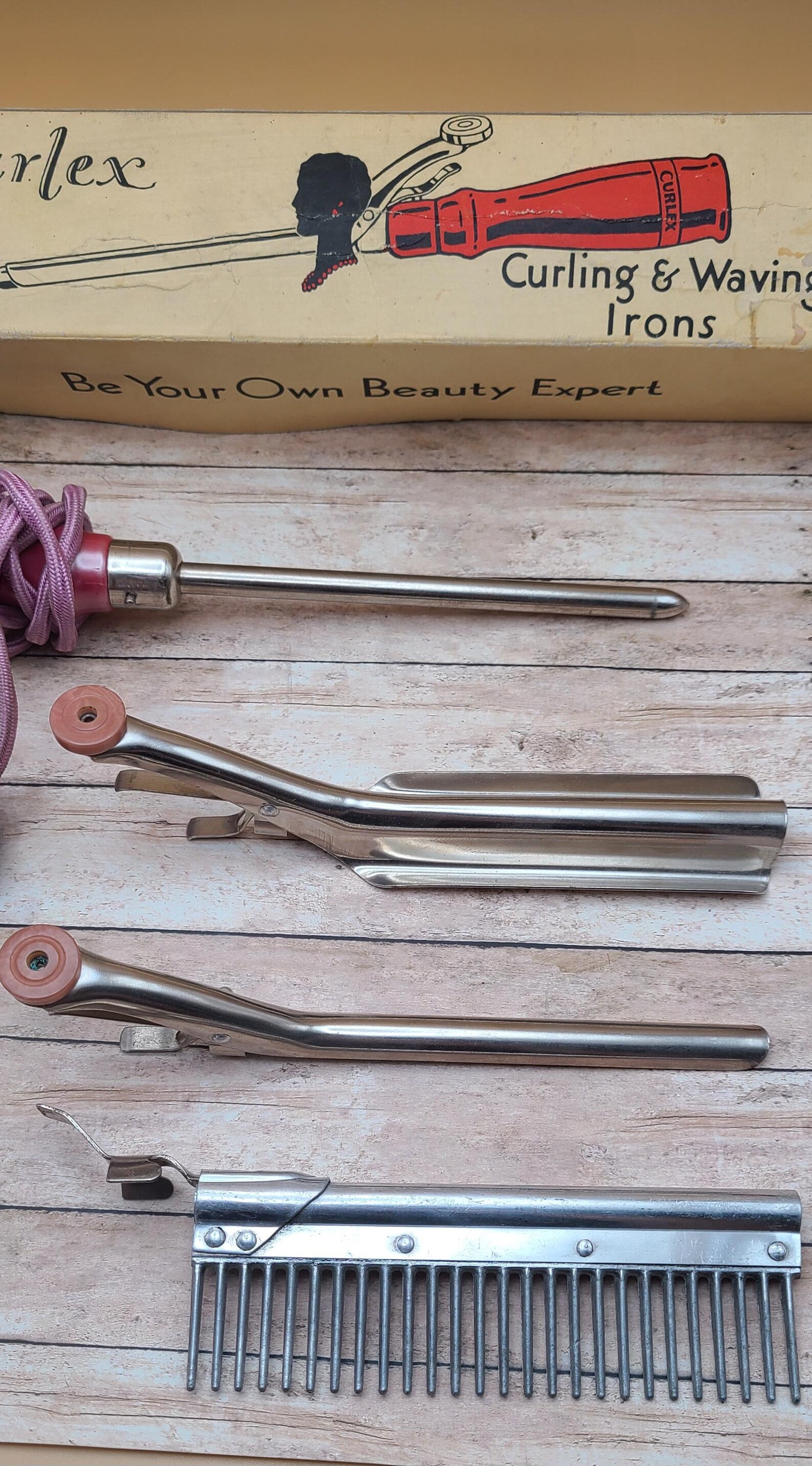 Vintage Curlex Curling and Waving Iron - Etsy