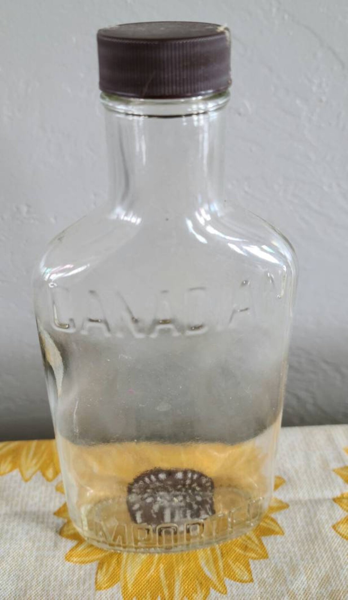 Vintage Pint Canadian Liquor Bottle. - Etsy