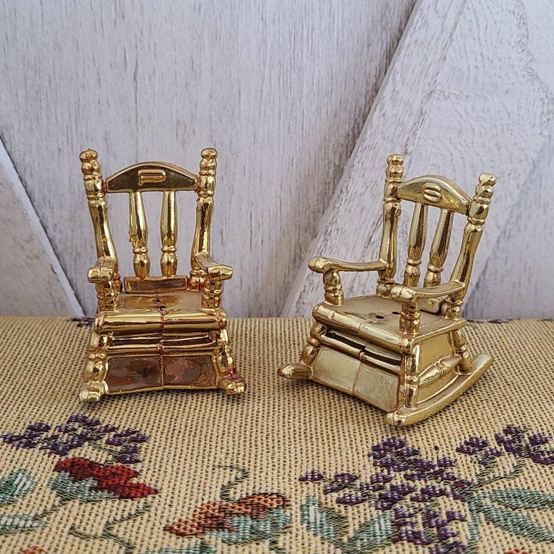 Small Brass Rocking Chair - Etsy