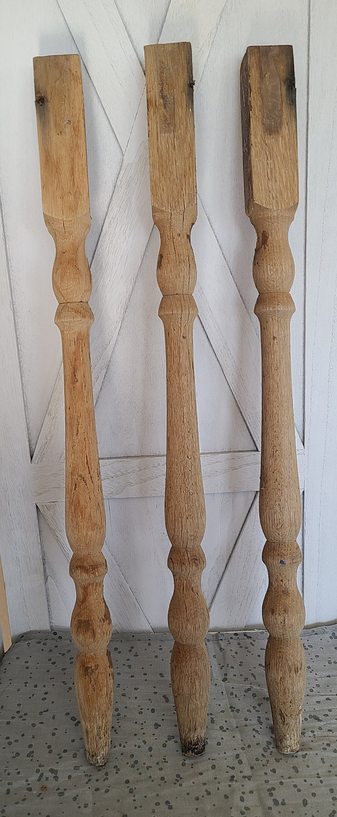 Set of 3 Salvaged Table Legs - Etsy