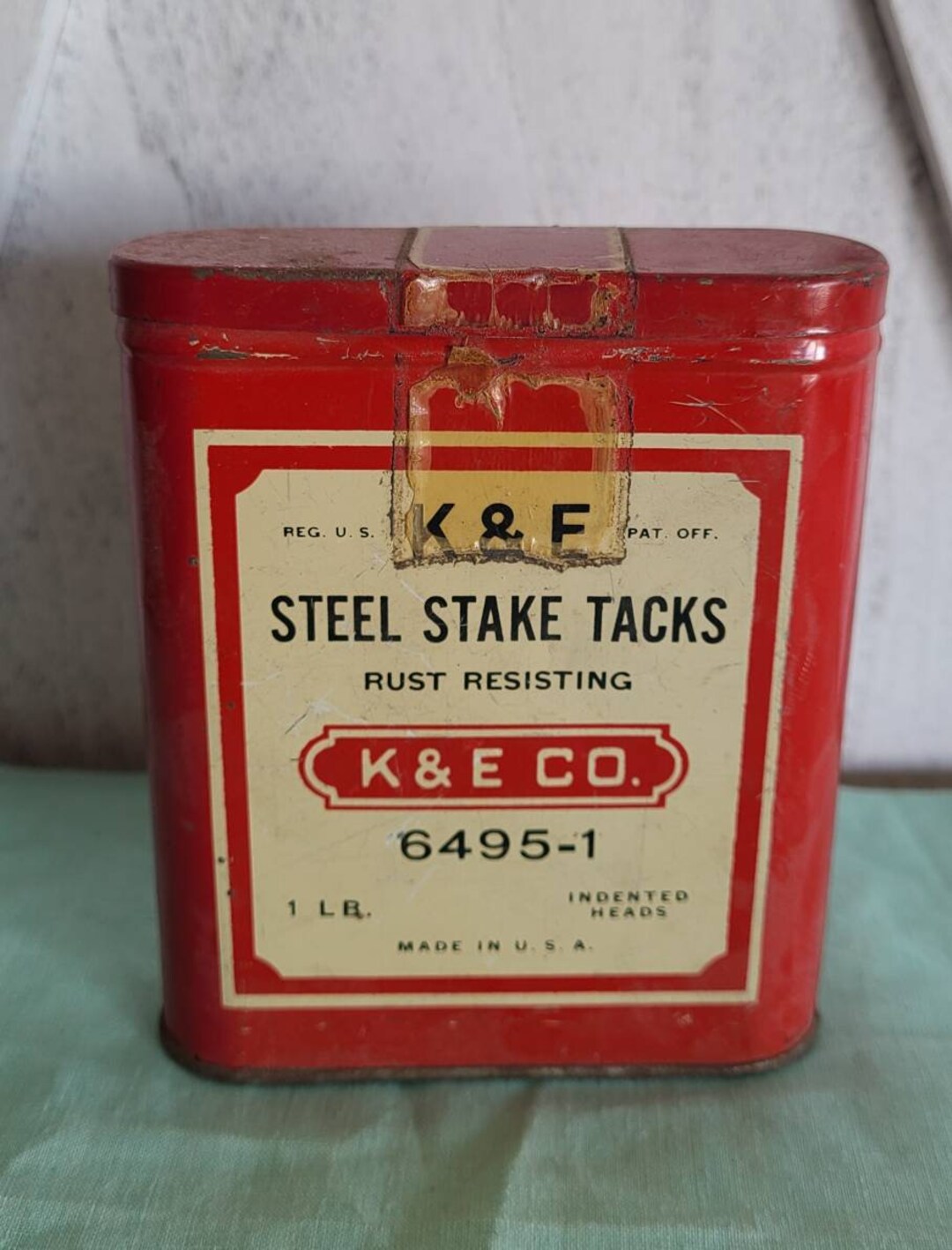 Vintage K and E Metal Box of Steel Stake Tacks. - Etsy