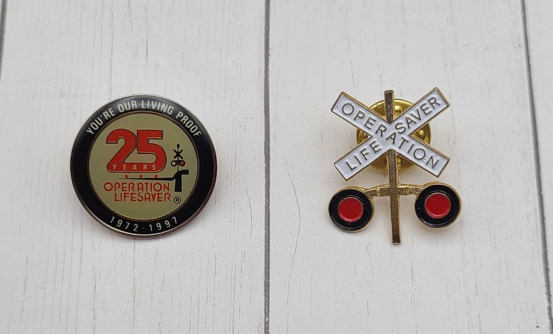 Set of 2 Vintage Operation Lifesaver Lapel Pins - Etsy