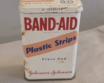 Metal Band Aid Box - Etsy