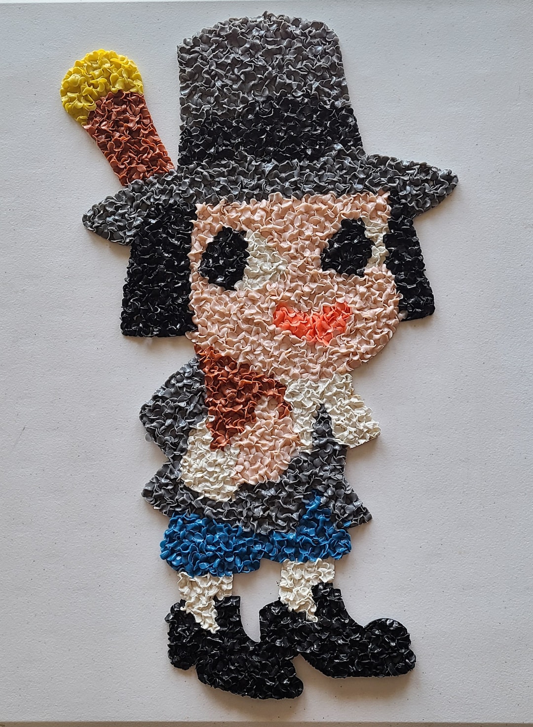 Vintage Melted Plastic Popcorn Pilgrim - Etsy