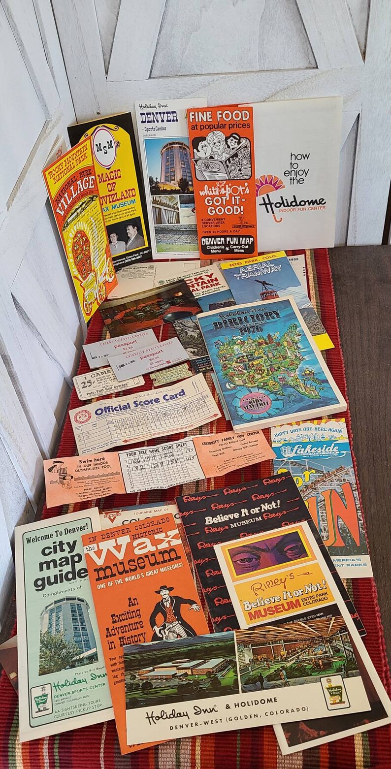 1970's Maps and Travel Site Pamphlets From the Denver CO - Etsy
